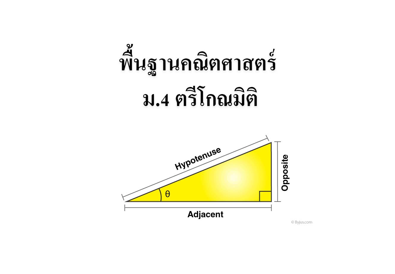 พื้นฐานคณิตศาสตร์ ม.4 ตรีโกณมิติ – Tuemaster เรียนออนไลน์ ม.ปลาย